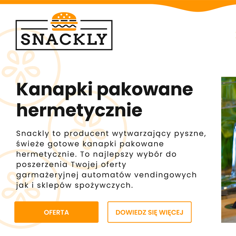 Snackly - Kanapki pakowane do sklepów i automatów